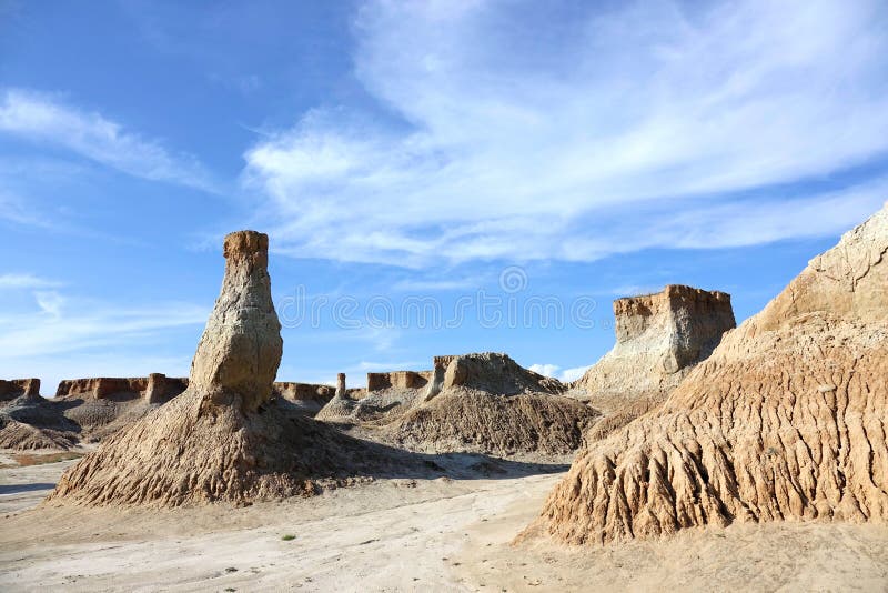Forma De Relieve De La Erosión Del Loess Foto de archivo - Imagen de ...