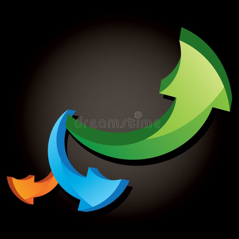 Forma Del Vector De Flechas Ilustración del Vector - Ilustración de ...