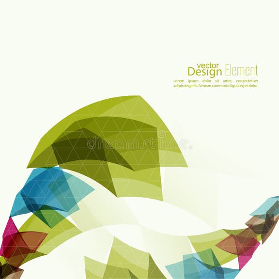 Forma Geométrica Angular Da Cor Ilustração do Vetor - Ilustração de ...