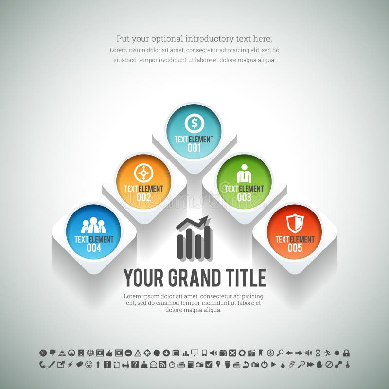 Forma Infographic da seta ilustração do vetor. Ilustração de projeto ...