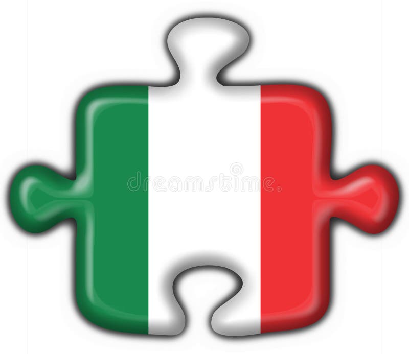 Forma Italiana Do Enigma Da Bandeira Da Tecla Ilustração Stock ...