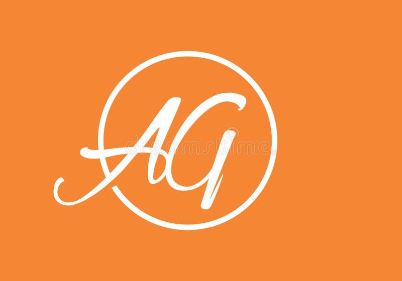 Forma Simples Da Letra Inicial Ag Ilustração do Vetor - Ilustração de ...