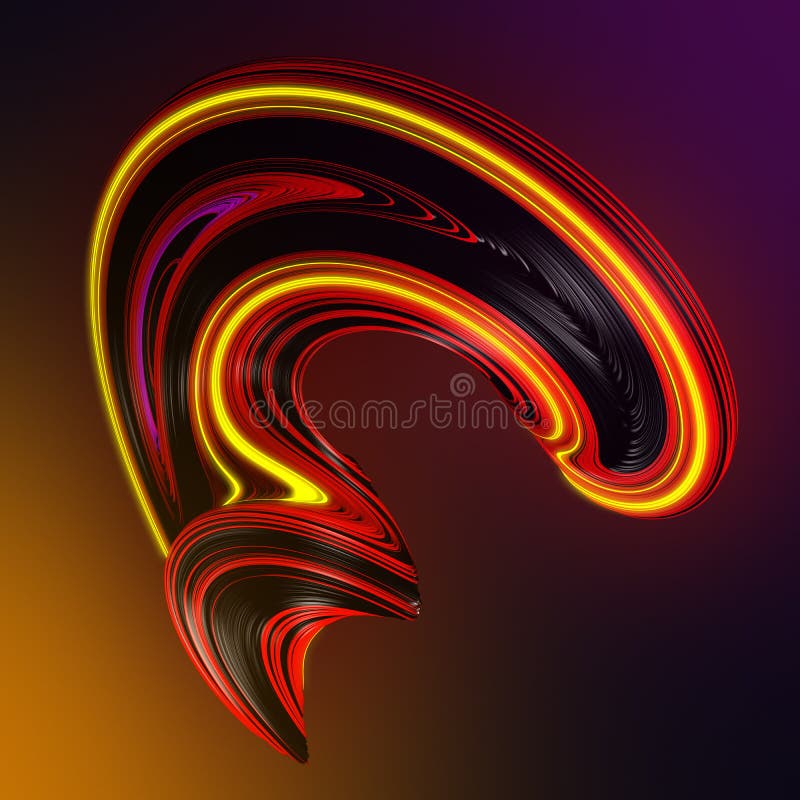 Forma Torcida Extracto Coloreada Stock de ilustración - Ilustración de ...