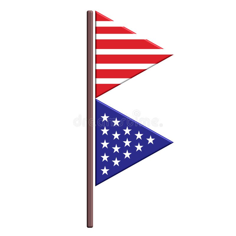 Forma Triangular Colorida Del Estilo 3d De La Bandera De Los Estados ...