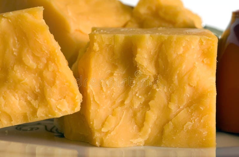 Formaggio Cheddar Dei Blocchi Immagine Stock - Immagine di latteria ...