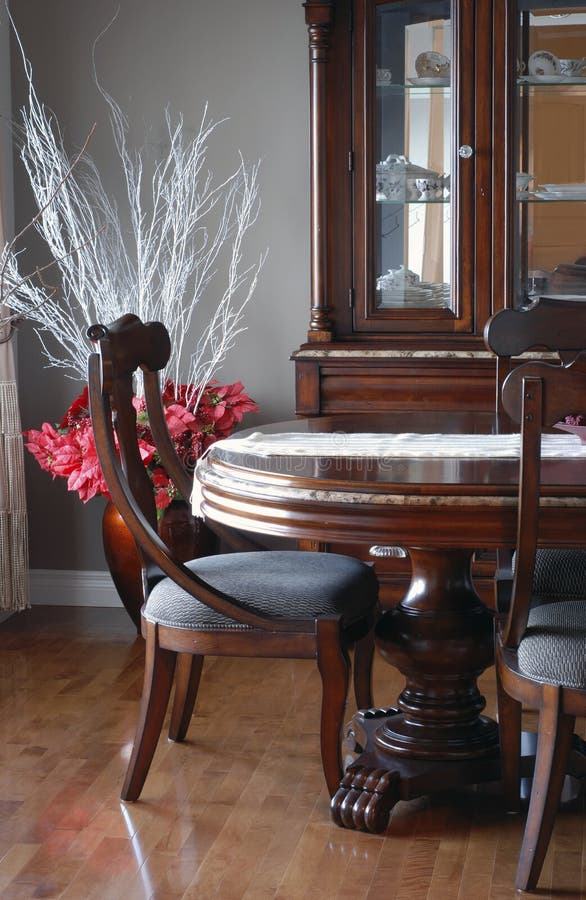 Formal Dining Room Place Setting Stock Photo - Image of chair ...