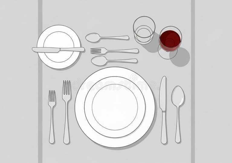 Formal Dining Etiquette Stock Illustrations – 493 Formal Dining ...