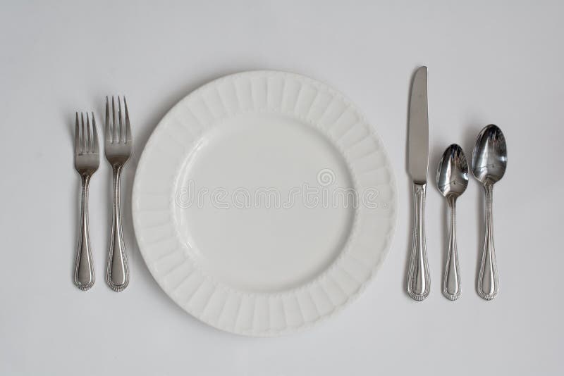 Formal Dinner Place Setting Utensils Stock Photo - Image of dinner ...
