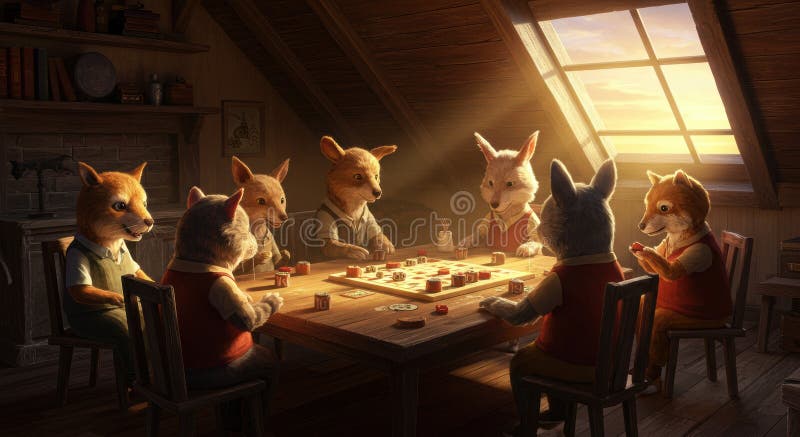 Formal Discussion with Leadership Group Stock Illustration ...