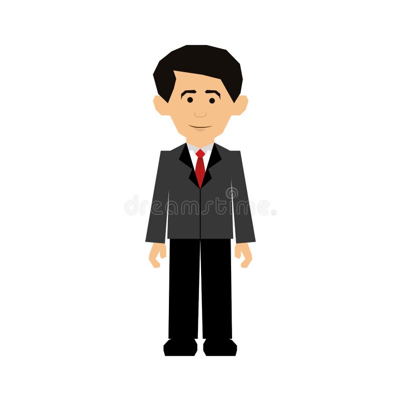 Formal Dress Man Icon Image Stock Vector - Illustration of professional ...