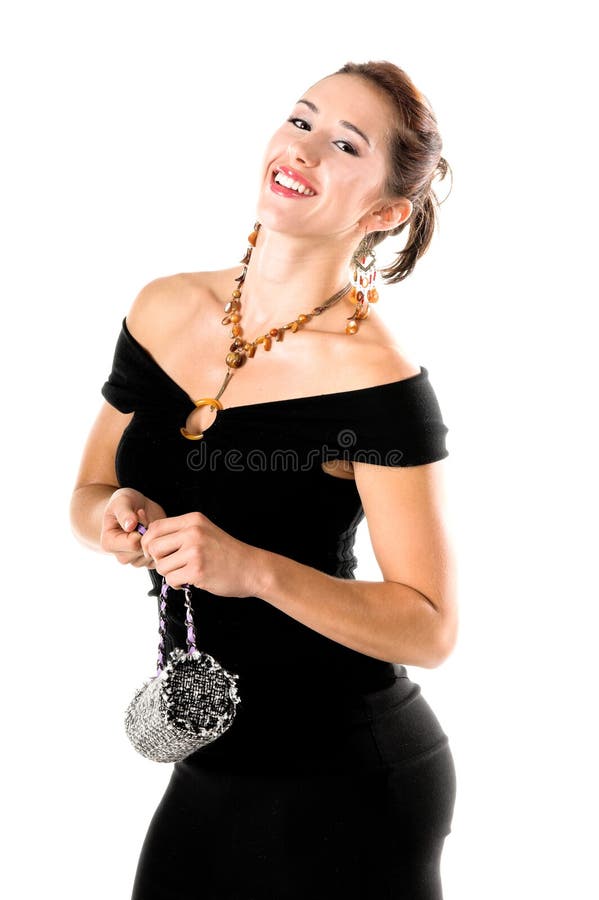 Formal Fashion stock photo. Image of girl, white, purse - 334892