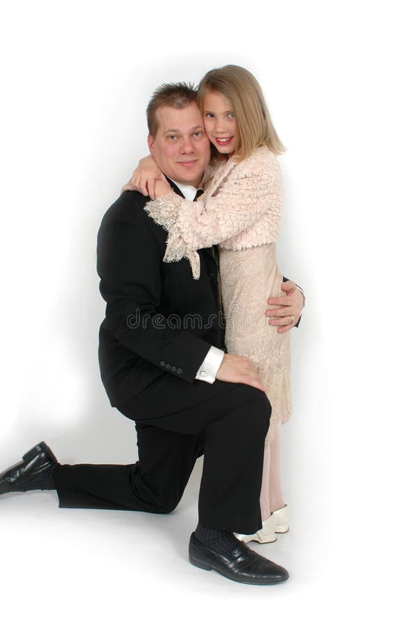 Formal Father and Daughter stock photo. Image of pose - 4508184