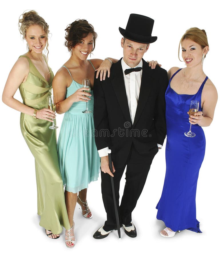 Formal Group stock photo. Image of pose, formal, prom, blonde - 708228