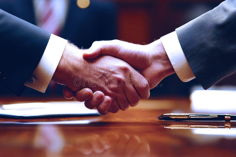 Formal Handshake Over a Contract and Pen in a Professional Setting ...