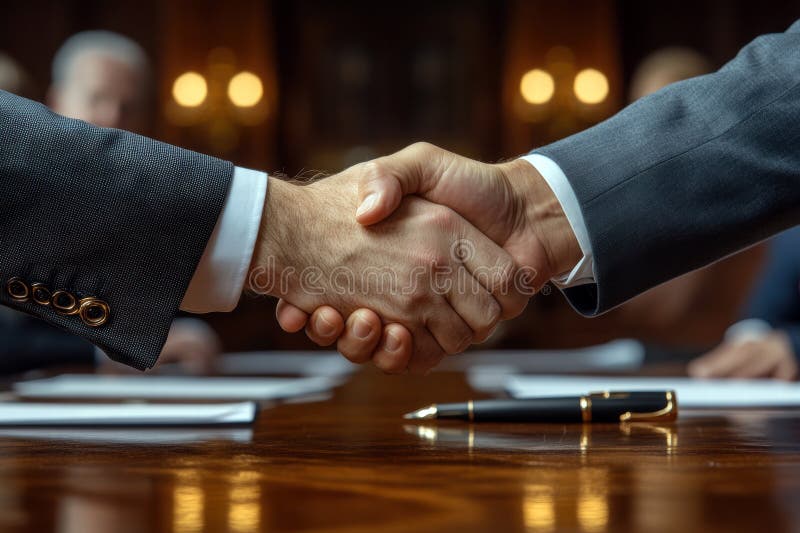 Formal Handshake Symbolizing Peace Collaboration Diplomacy Stock Photos ...