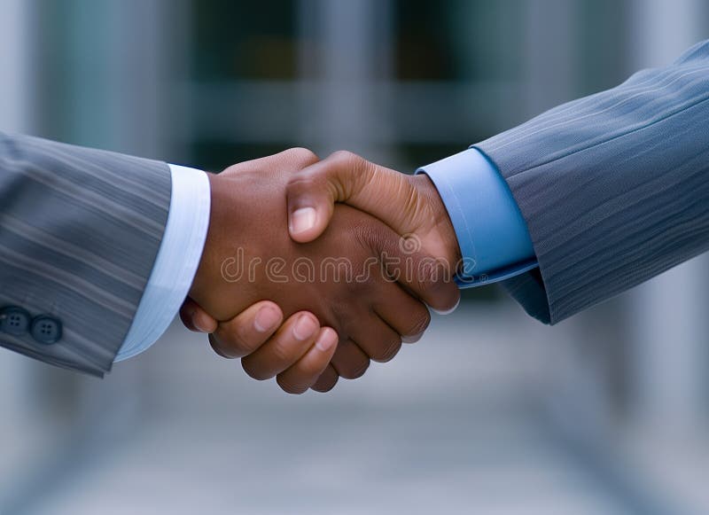 Formal Handshake between Two Businessmen, Symbolizing Successful ...