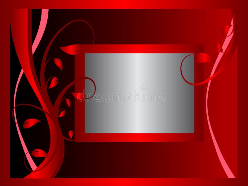 Formal Red Floral Background Stock Vector - Illustration of pattern ...