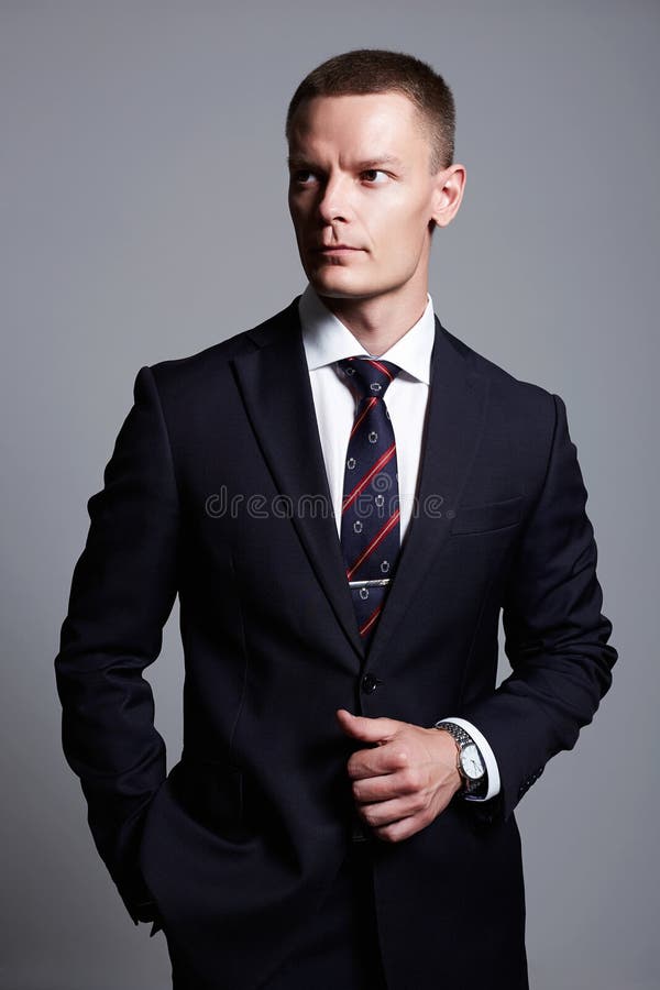 Formal Style Handsome Man. Buisnessman Stock Photo - Image of fashion ...