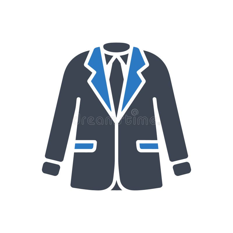 Formal Suit Style Icon stock vector. Illustration of formal - 361728265