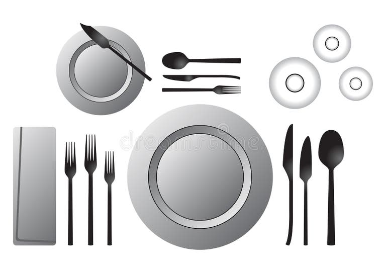 Formal Table Setting Stock Illustrations – 20,614 Formal Table Setting ...