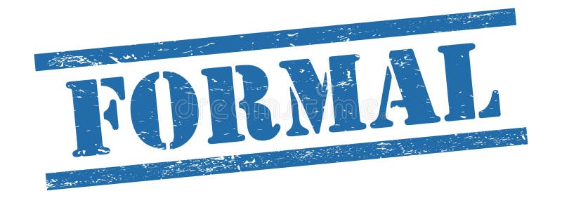 FORMAL Text on Blue Grungy Lines Stamp Stock Illustration ...