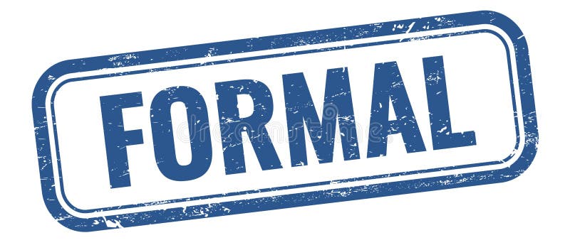 FORMAL Text on Blue Grungy Vintage Stamp Stock Illustration ...