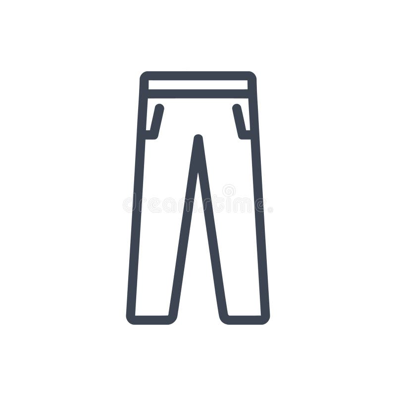 Formal Trousers Design Icon Stock Vector - Illustration of clothing ...