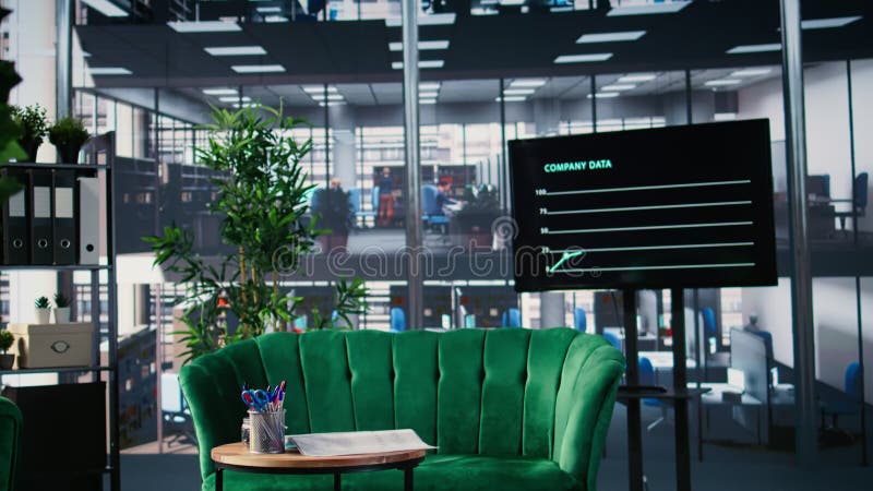 Formal Work Environment in a Boardroom Office Arranged with Chairs ...
