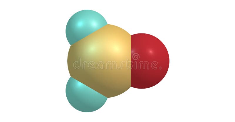 Formaldehyde Molecular Structure Isolated on White Stock Illustration ...