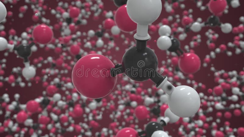 Formaldehyde Molecule Made with Balls, Scientific Molecular Model ...