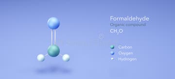 Formaldehyde, Organic Compound, Molecular Structures, 3d Model ...