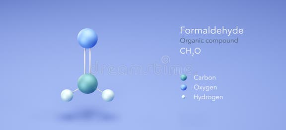 Formaldehyde, Organic Compound, Molecular Structures, 3d Model ...