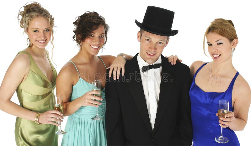 Formale Gruppe stockbild. Bild von jahre, freunde, frauen - 800745