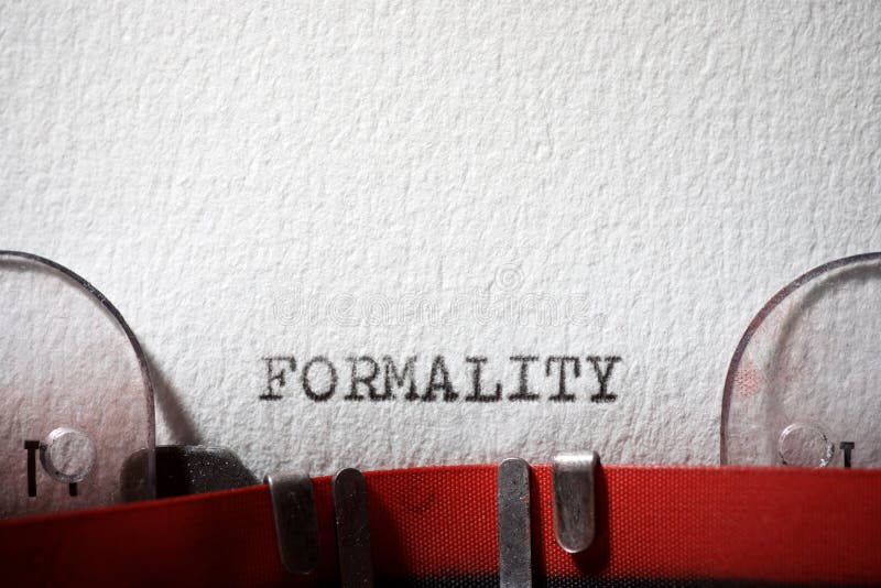 Formality concept view stock image. Image of typescript - 282697059