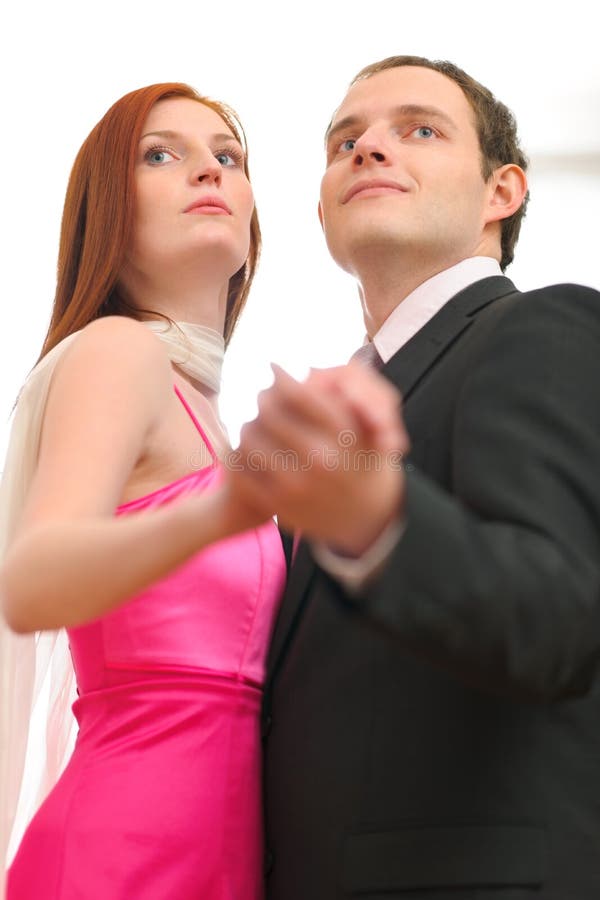 Formally Dressed Dancing Couple Stock Photo - Image of romantic, people ...