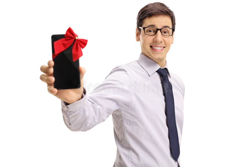 The Phone is Wrapped with Chain on White Background Stock Photo - Image ...