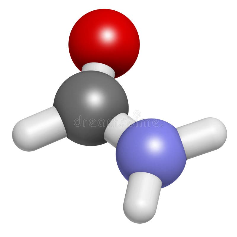 Formamide Methanamide Solvent Molecule. Stock Illustration ...