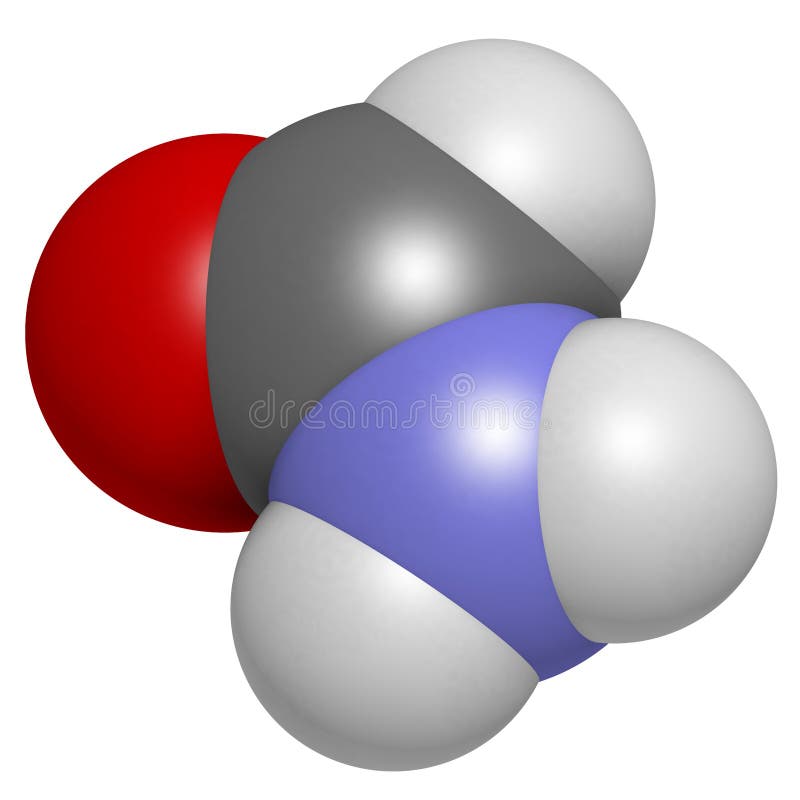 Formamide Methanamide Solvent Molecule. Stock Illustration ...