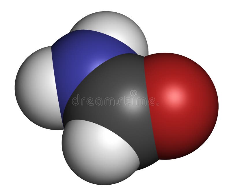 Formamide Methanamide Solvent Molecule. Stock Illustration ...