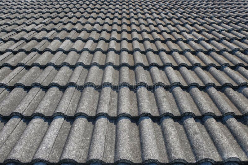 Formas Abstractas Y Patrones De Tejas De Techo De Cemento Foto de ...