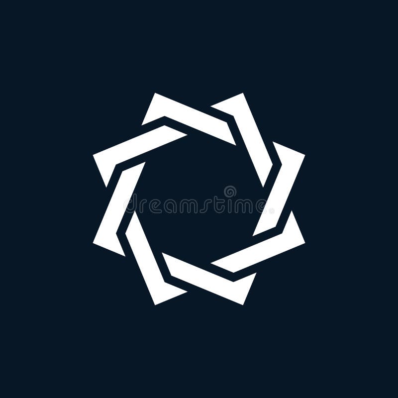 Formas Geométricas Entrelazadas Ilustración del Vector - Ilustración de ...