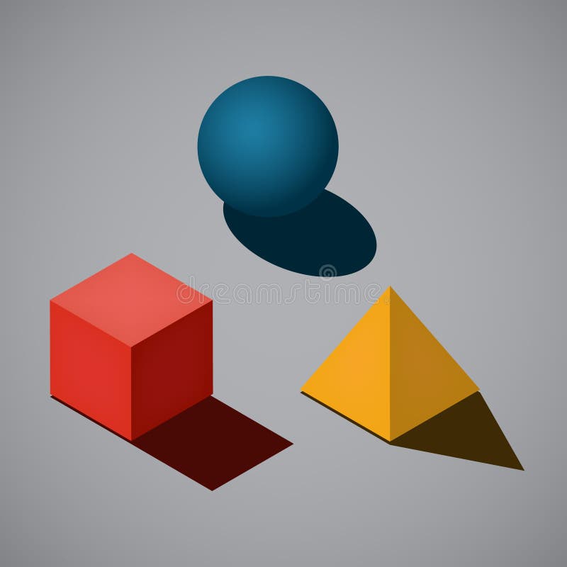 Formas geométricas simples ilustración del vector. Ilustración de ...