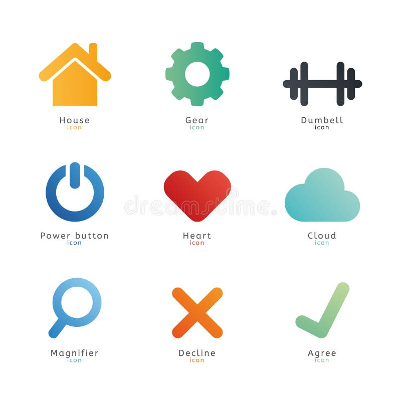 Formas geométricas simples stock de ilustración. Ilustración de ...