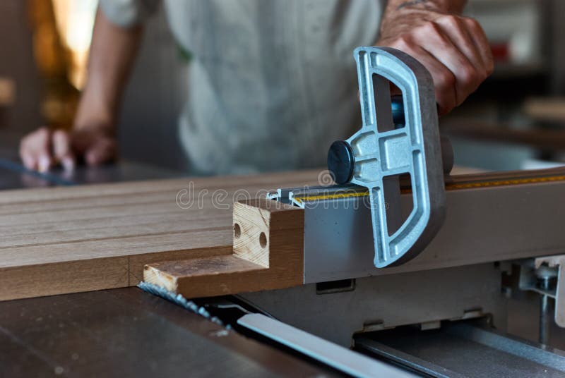 Format Cutting Machine during Operation Stock Photo - Image of hand ...