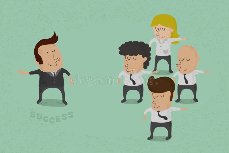 Format De L'opposition Eps10 D'homme D'affaires Illustration de Vecteur ...