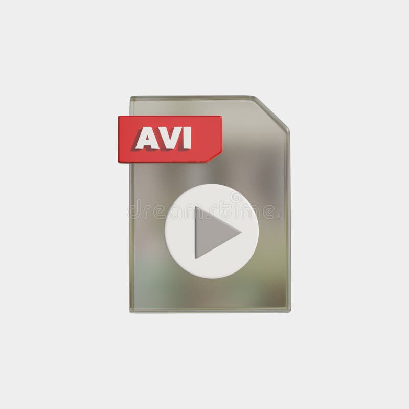 Format File Isolated on White Background 3d Illustration Stock ...