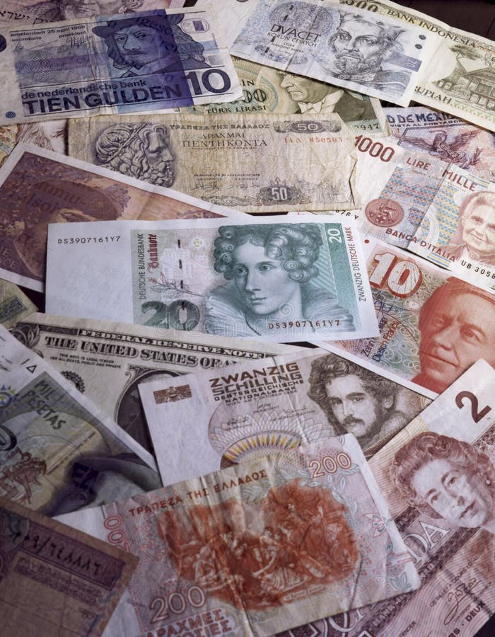 Format-filling Photo Various Foreign Currencies Editorial Stock Image ...
