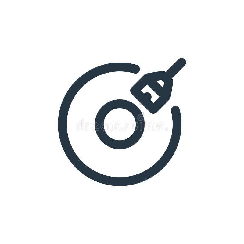 Format Icon Vector from Disc Tool Line Concept. Thin Line Illustration ...