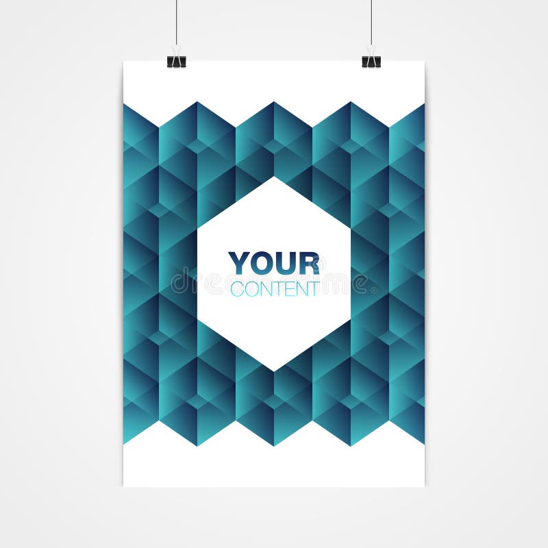 A4 / A3 Format Poster Minimal Abstract Design with Your Text Stock ...