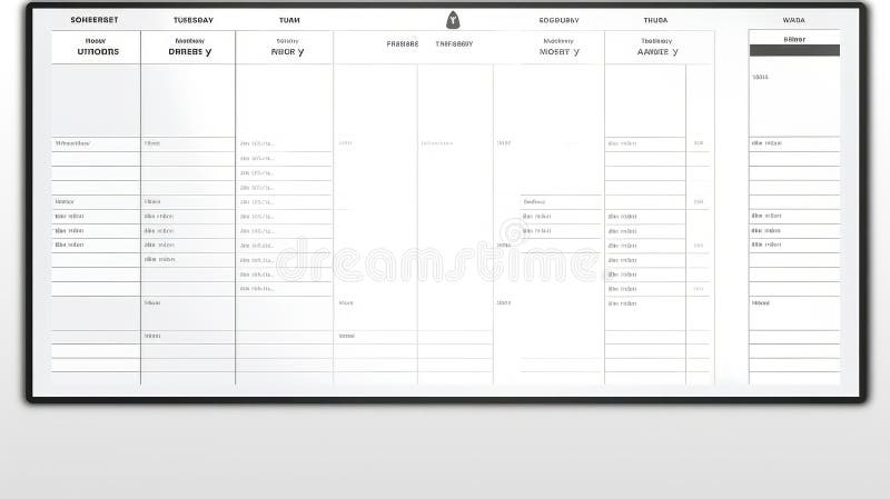 Format table template stock illustration. Illustration of modern ...